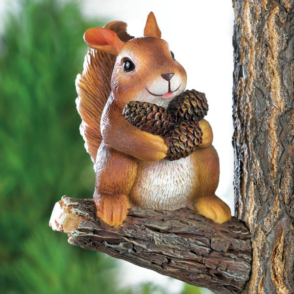 August Grove® Zuri Gathering Squirrel Tree Decor Figurine & Reviews ...