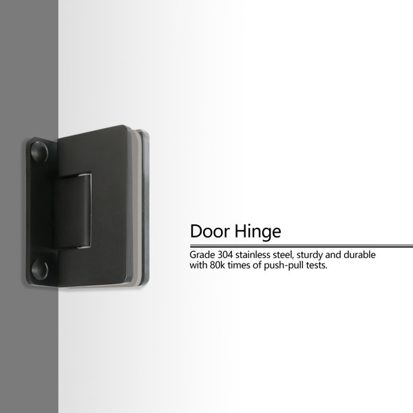 Zipcode Design™ Cyrus 72'' H Semi-Frameless Shower Door with Clear ...