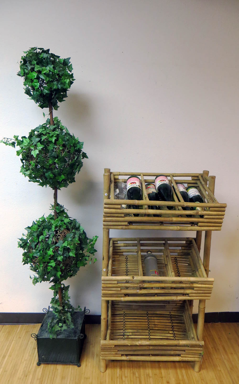 MGP 3 Tier Bamboo Bin Display Rack | Wayfair