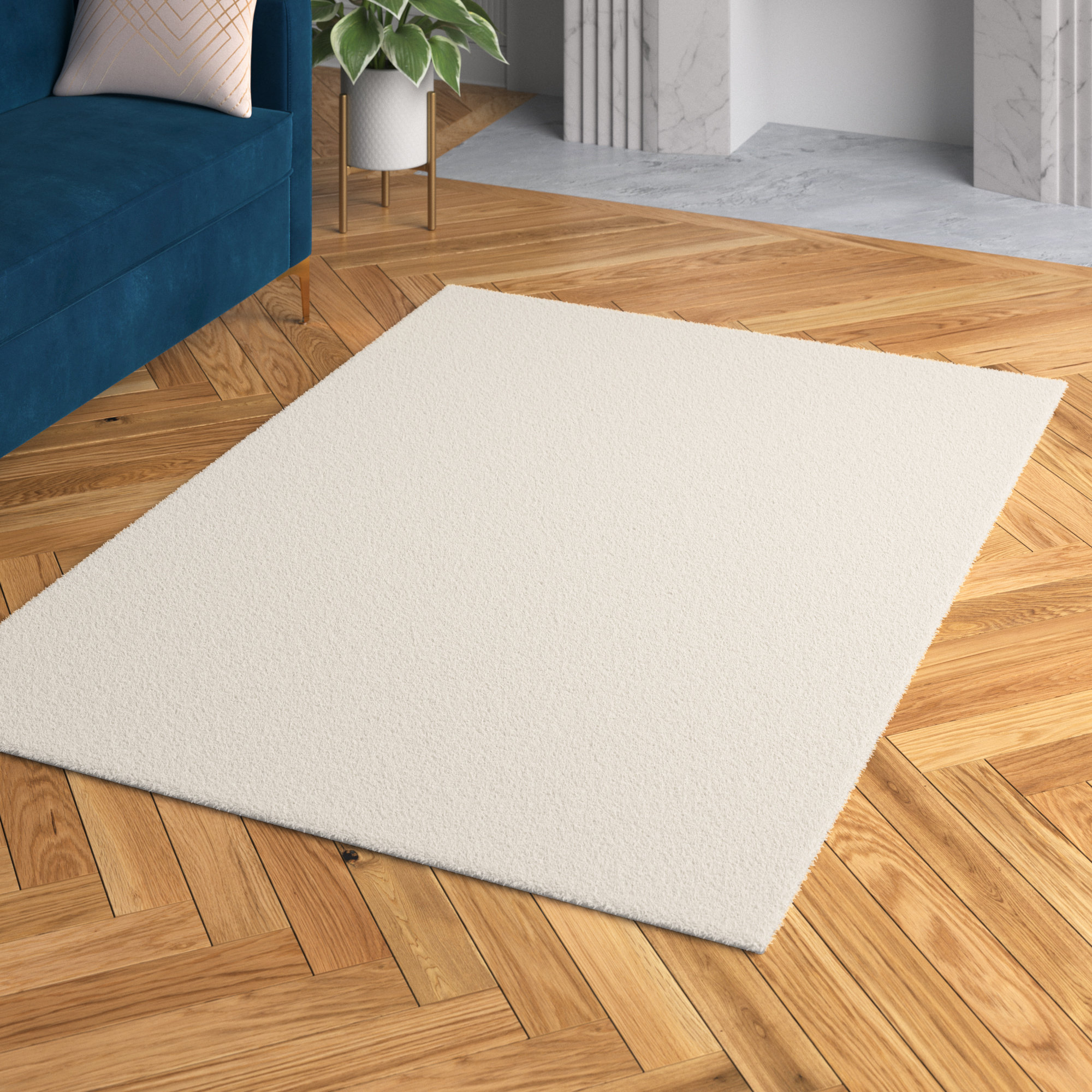 Etta Avenue Gina Machine Washable Tufted Ivory Rug | Wayfair.co.uk