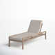 Amina Outdoor Solid Wood Acacia Chaise Lounge | Joss & Main