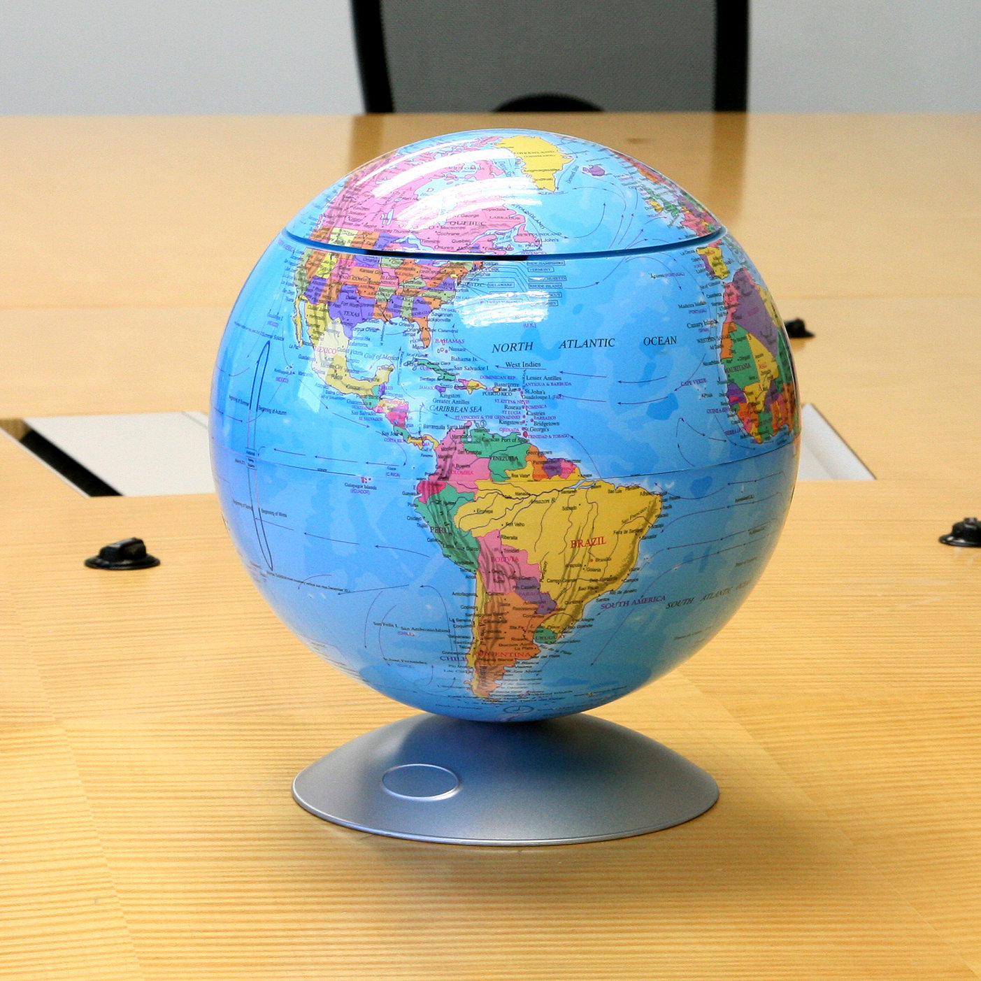 itouchless Sensor Activated 360° Globe Hidden Storage Globe | Wayfair