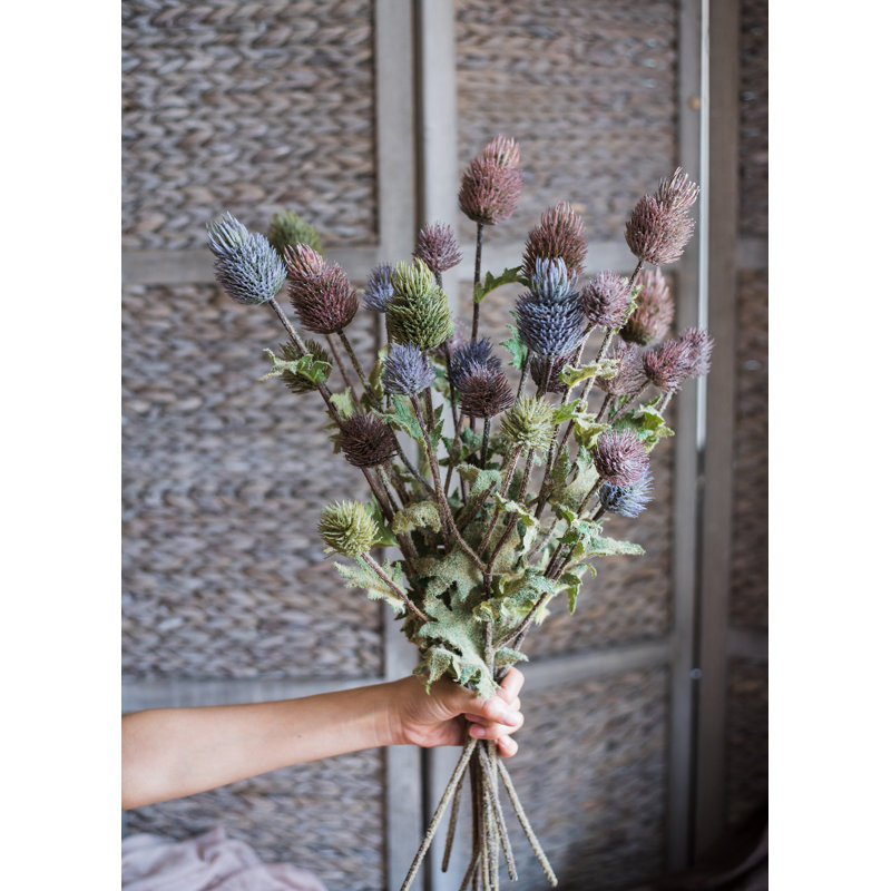Ophelia & Co. Artificial Thistle Stems, Bushes, and Sprays | Wayfair