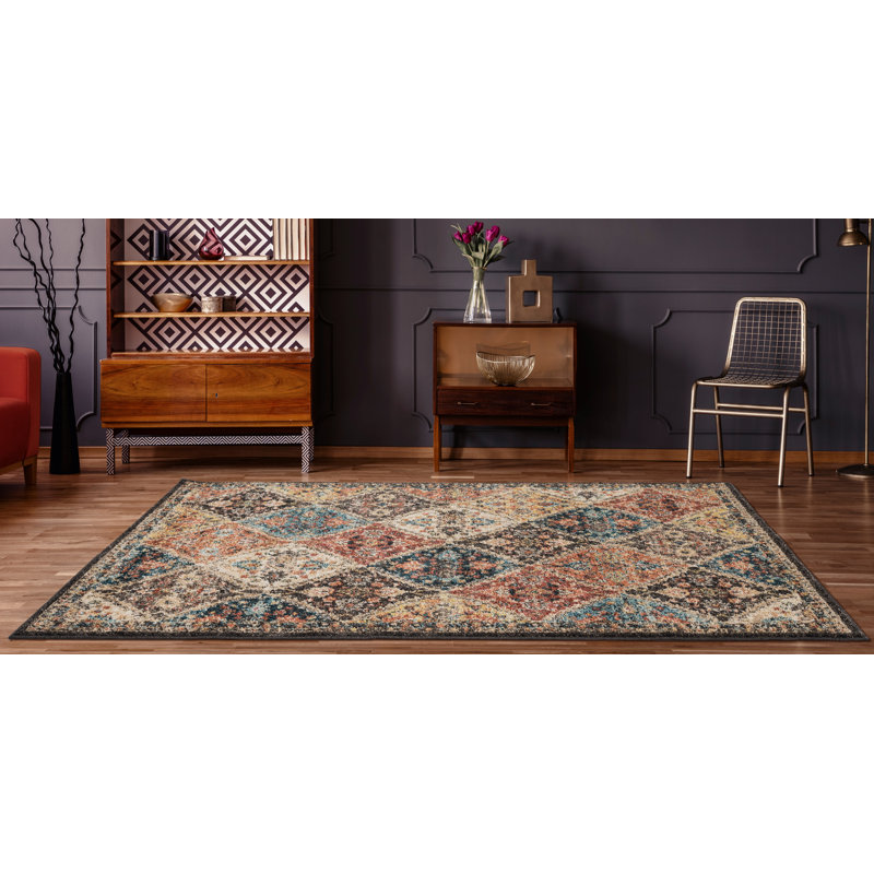 Astoria Grand Summertown Brown/Red Rug & Reviews | Wayfair