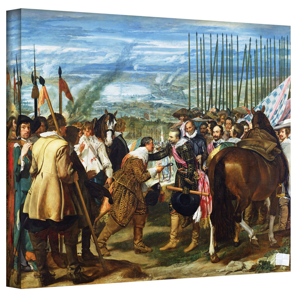 ArtWall The Surrender Of Breda On Canvas by Diego Velázquez Print | Wayfair