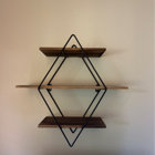 Steelside™ Alaina 3 Piece Diamond Wood Floating Shelf & Reviews | Wayfair