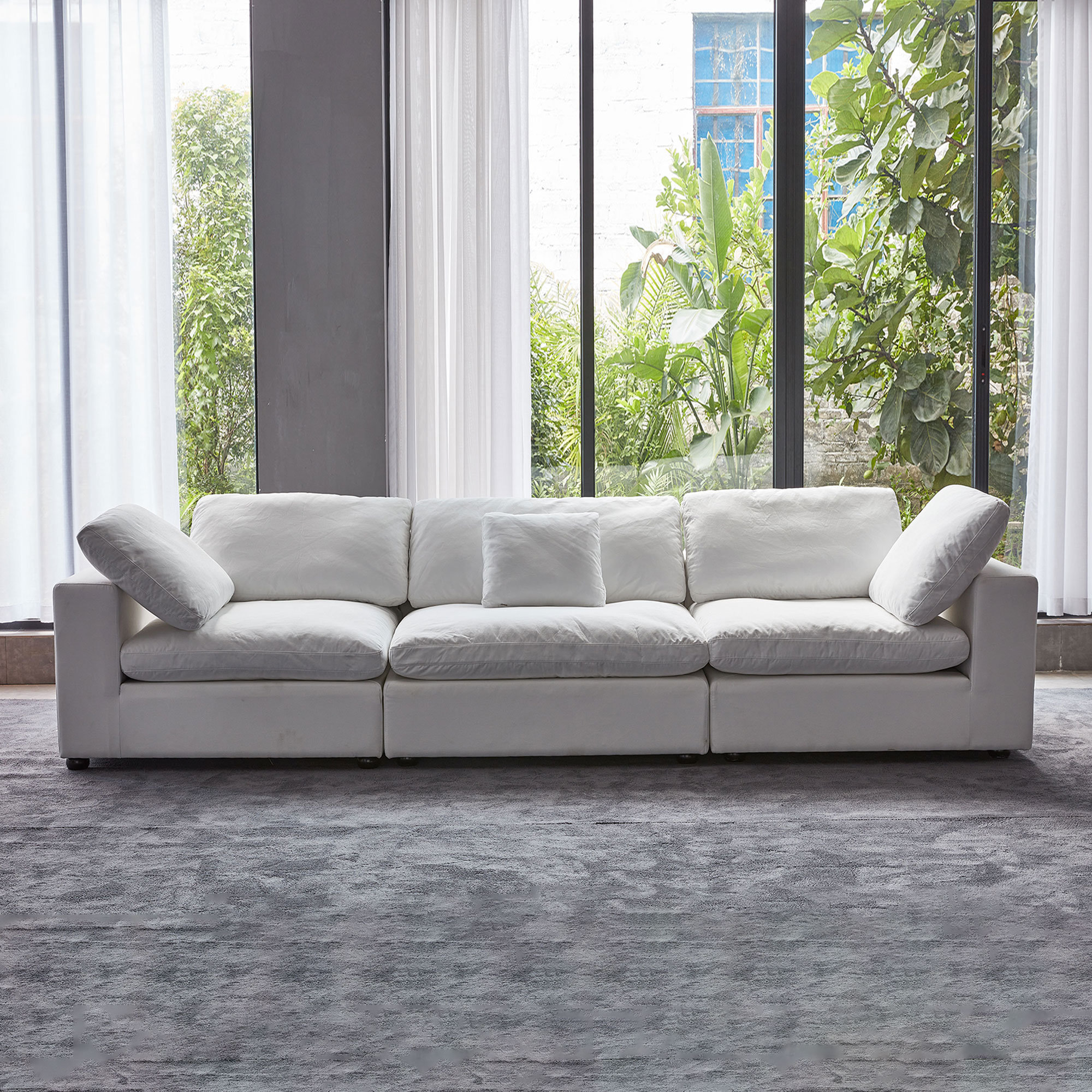 Ebern Designs Dawens 3 - Piece Upholstered Sectional | Wayfair