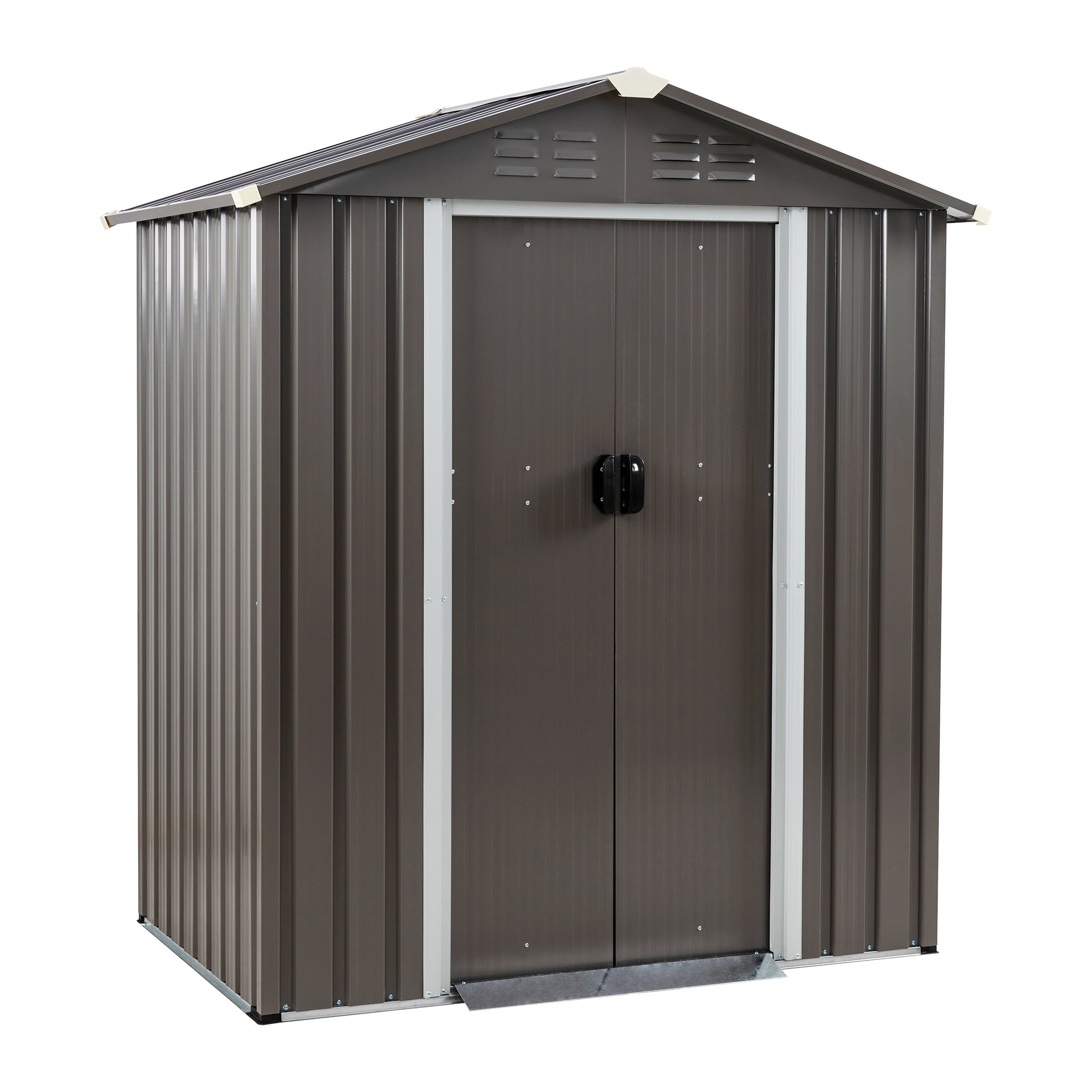 walsunny 5 ft. W x 3 ft. D Metal Traditional Storage Shed | Wayfair