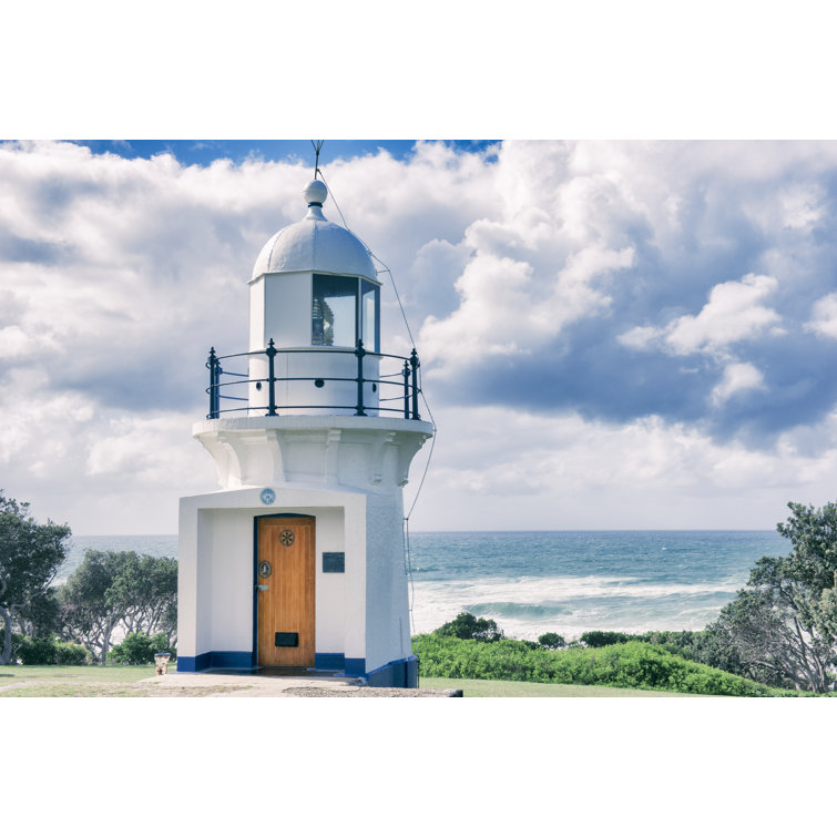 Breakwater Bay Ballina Lighthouse by - Wrapped Canvas Photograph ...