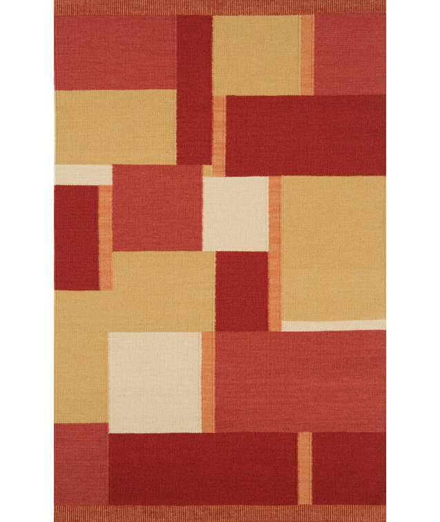 Continental Rug Company Nouveau Handmade Hand-Knotted Wool Red Rug ...