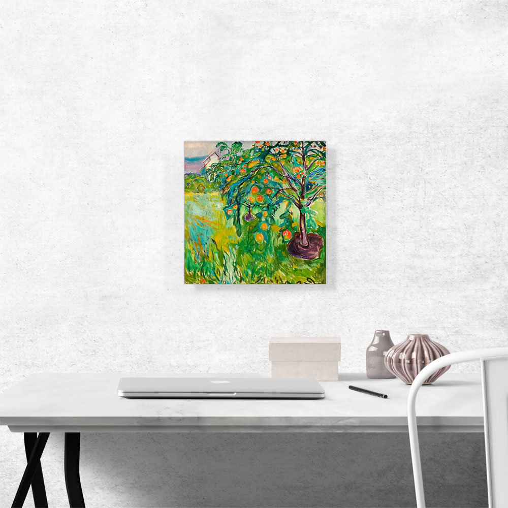 ARTCANVAS Apple Tree by Edvard Munch - Wrapped Canvas Painting | Wayfair