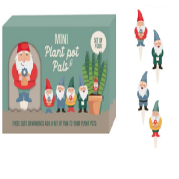 Maturi Set Of 4 Gnome Plant Pot Pals | Wayfair.co.uk