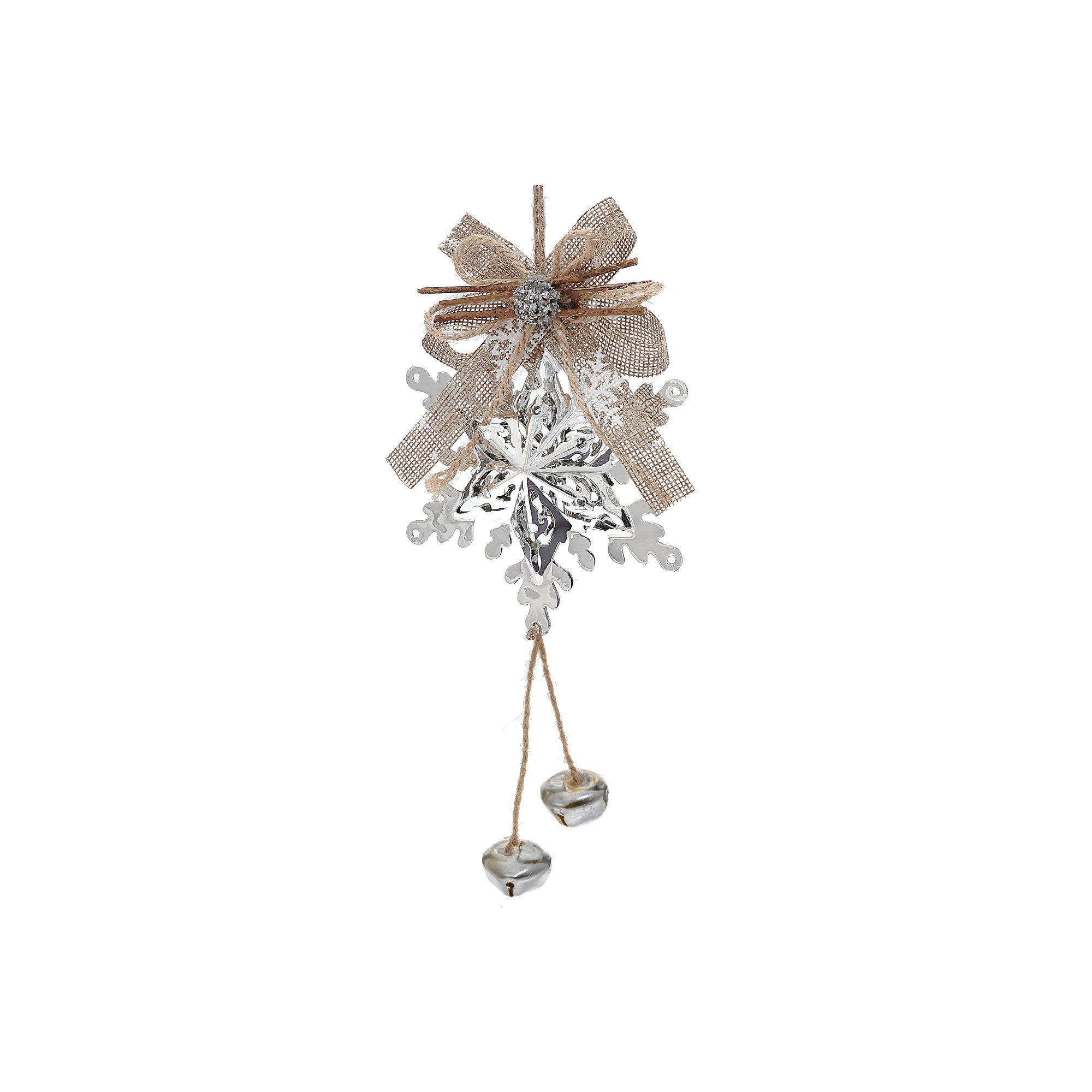 iHcasadécor Metal 2D Snowflake Holiday Shaped Ornament | Wayfair