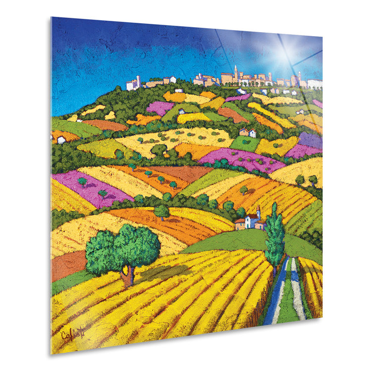 Brambly Cottage Colored Fields by Stefano Calisti - Unframed Painting ...