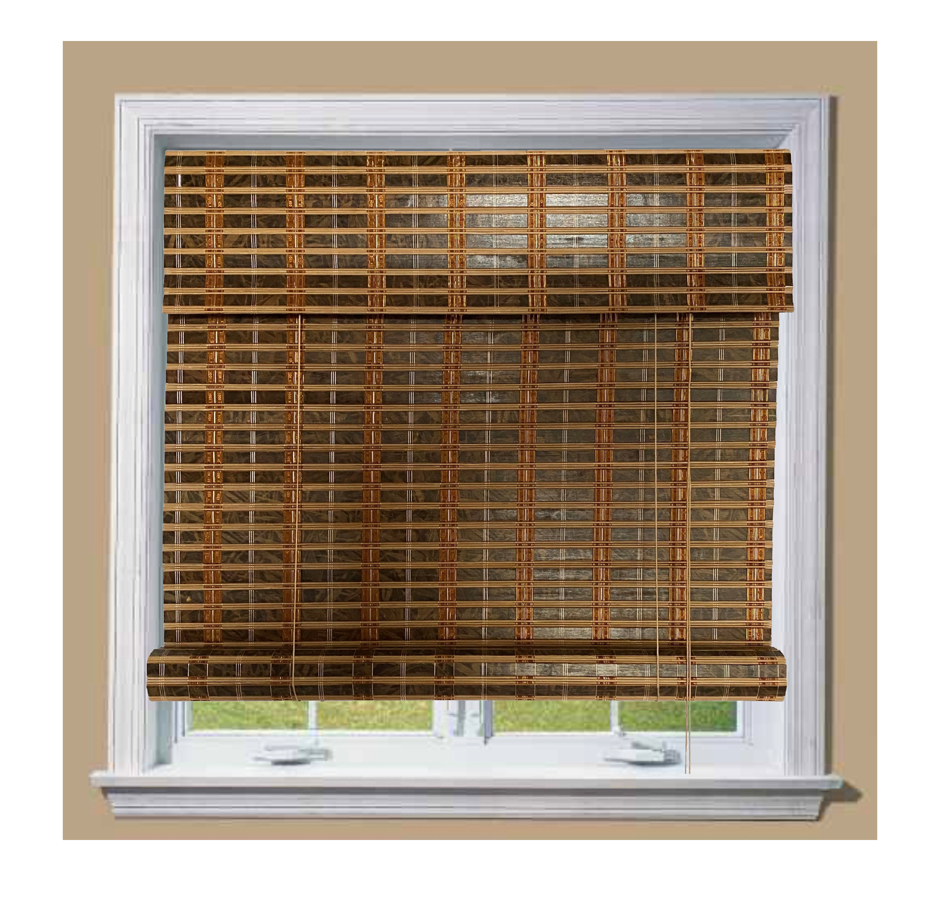 Bay Isle Home Semi-Sheer Carbonized Brown Roll-Up Shade | Wayfair