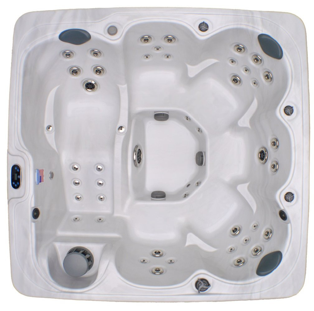 Home And Garden Spas 6 - Person 71 - Jet Acrylic Square Hot Tub with ...