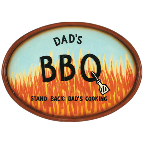 Winston Porter Costanza Dad's BBQ Garden Plaque Wall Décor | Wayfair