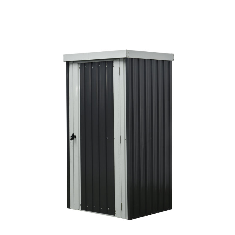 Hanover 3 ft. 3 in. W x 2 ft. 8 in. D Metal Vertical Storage Shed ...