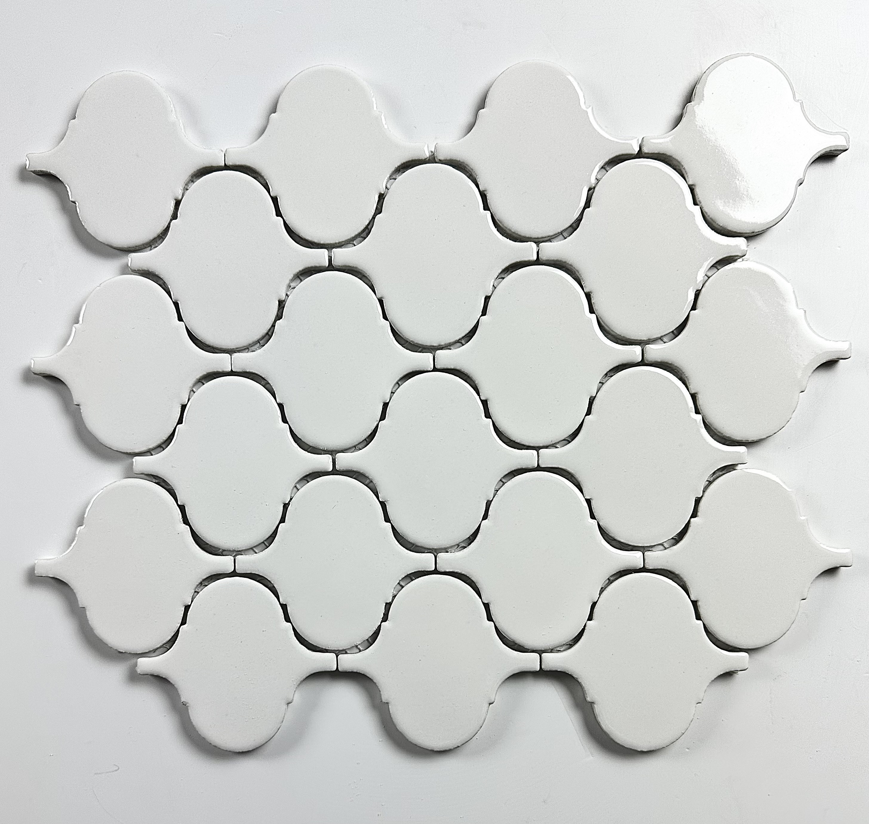 Abolos Monet 3" x 3" Porcelain Arabesque Mosaic Wall & Floor Tile | Wayfair