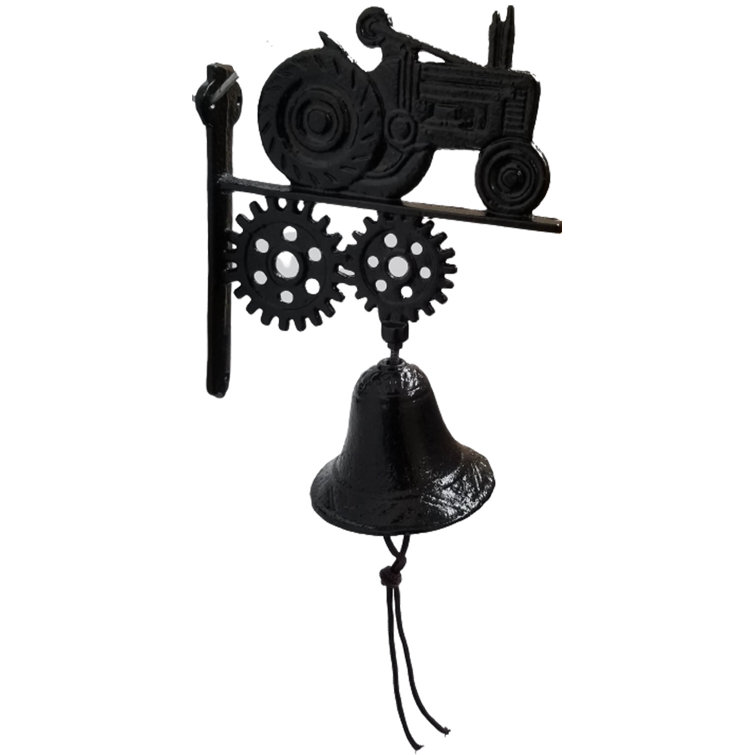 Brambly Cottage Wall Bell Made From Cast Iron Finished In Black ...