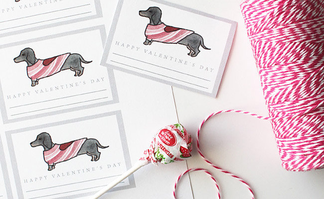 Printable Puppy-Themed Valentines | Wayfair