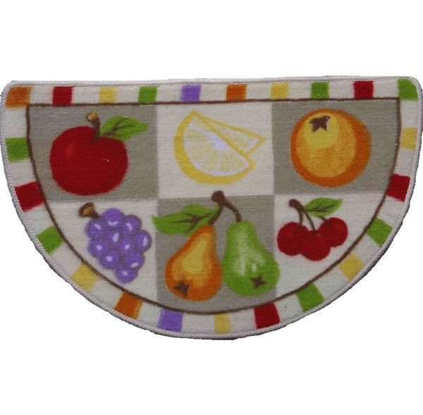 August Grove® Skillman Half Moon Fruit Kitchen Mat & Reviews | Wayfair