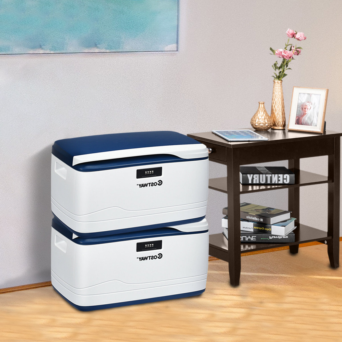 Latitude Run® 8-Gallon Stackable Locking Storage Container | Wayfair