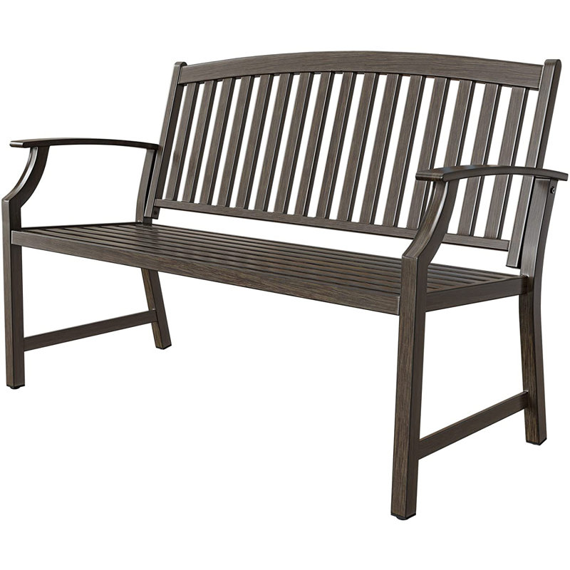 Red Barrel Studio® Trendarius Metal Outdoor Bench & Reviews | Wayfair
