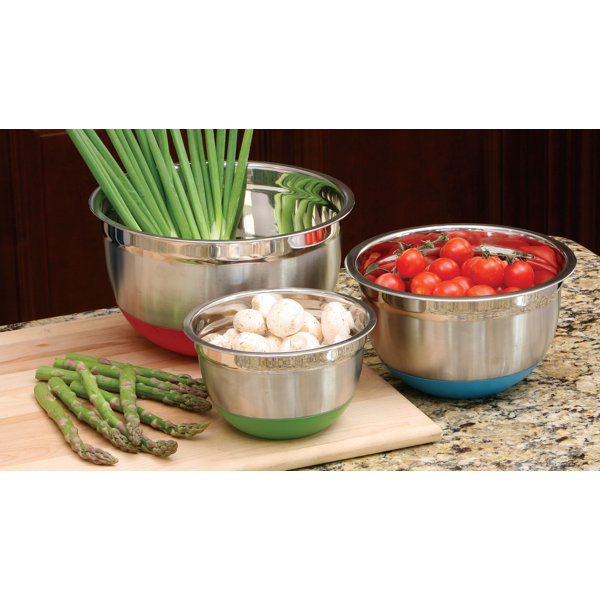 Cook Pro Stainless Steel Nested Mixing Bowl Set & Reviews | Wayfair