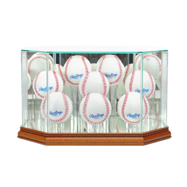 Perfect Cases And Frames 17'' x 4'' Glass Baseball Ball Display Case ...