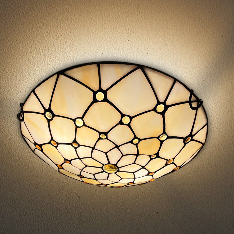 Vinplus Tiffany Flush Mount - Wayfair Canada