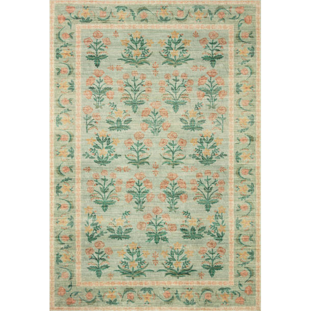 Rifle Paper Co. x Loloi Eden Mughal Garden Cream Rug feat CloudPile ...