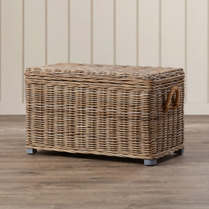 Bay Isle Home Whyte Wicker Trunk & Reviews | Wayfair