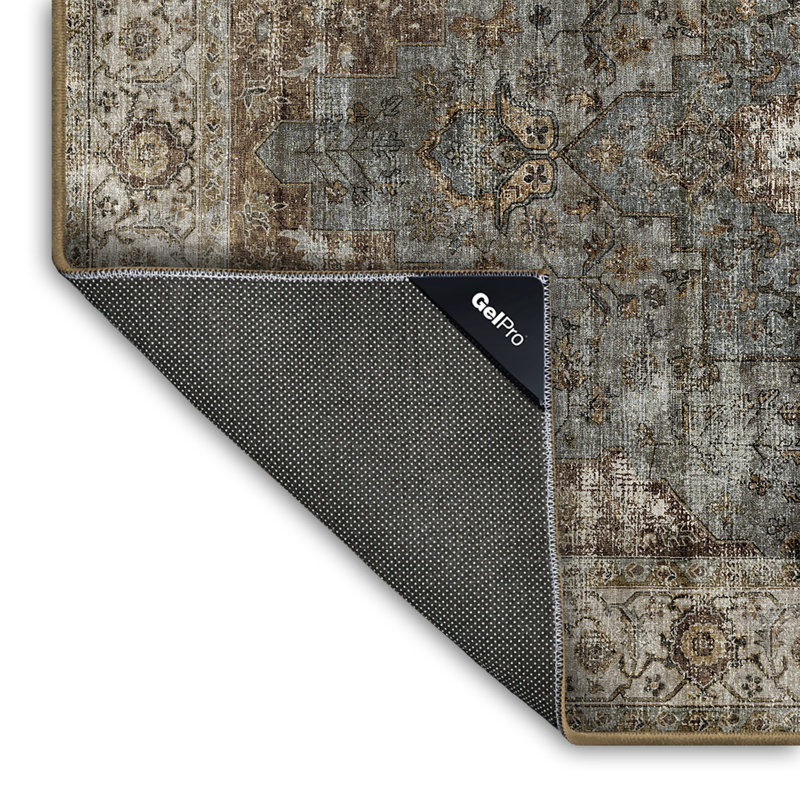 GelPro Performance Brown Machine Washable Rug | Wayfair