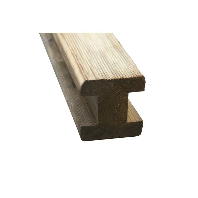 Forest Garden 240cm H x 9.4cm W Slotted Wood Line Post | Wayfair.co.uk