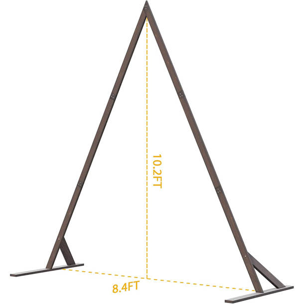 LUVODI Wooden Triangle Wedding Arch | Wayfair