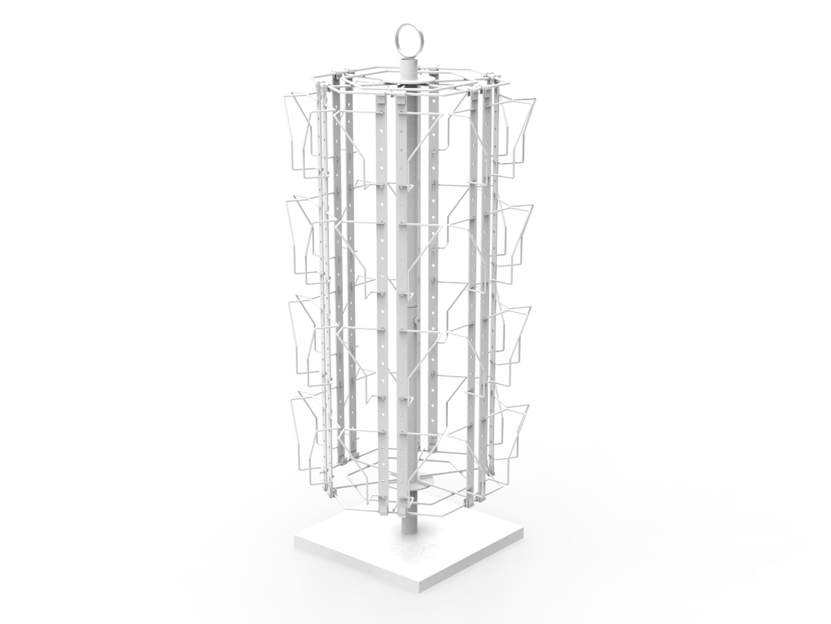 FixtureDisplays 24 Pockets Adjustable Greeting Card Rack 4x6"-7x5 ...