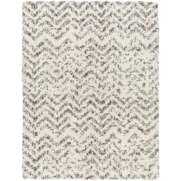 Foundry Select Serenity Performance Light Brown/Cream Rug | Wayfair