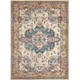 Langley Street Eddins Performance Gold/Blue/Green/Light Blue/Purple Rug ...