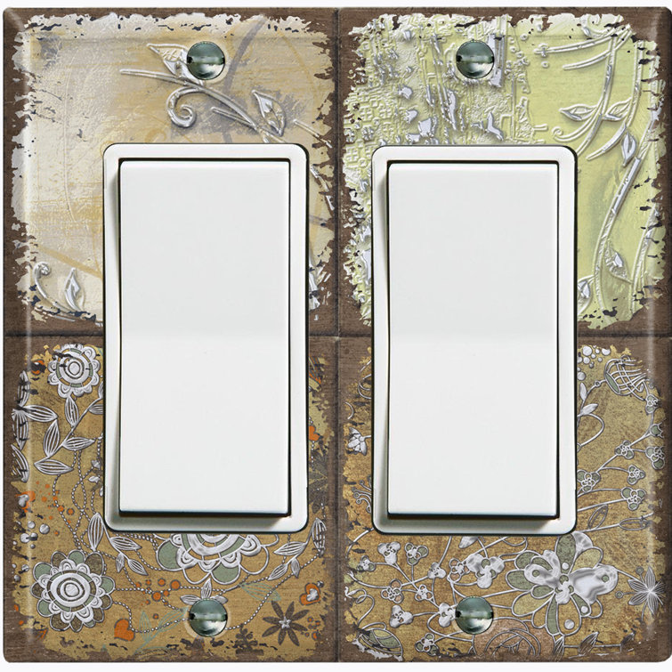 WorldAcc 2 -Gang Toggle Light Switch Wall Plate | Wayfair