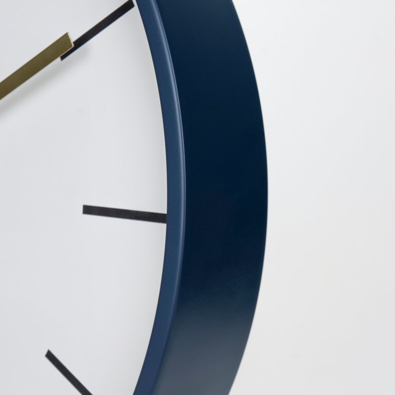 Mike & Melissa Metal Wall Clock | Wayfair