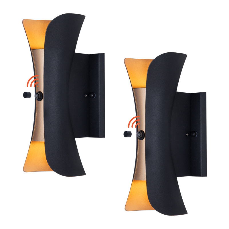 Ivy Bronx Alvisa Outdoor LED Wall Light with Dusk to Dawn 15W 3000K ...