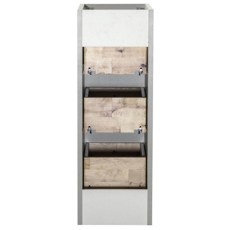 Highland Dunes Cheever Drawer Bank Shaker 12" Bathroom Vanity Base Only ...