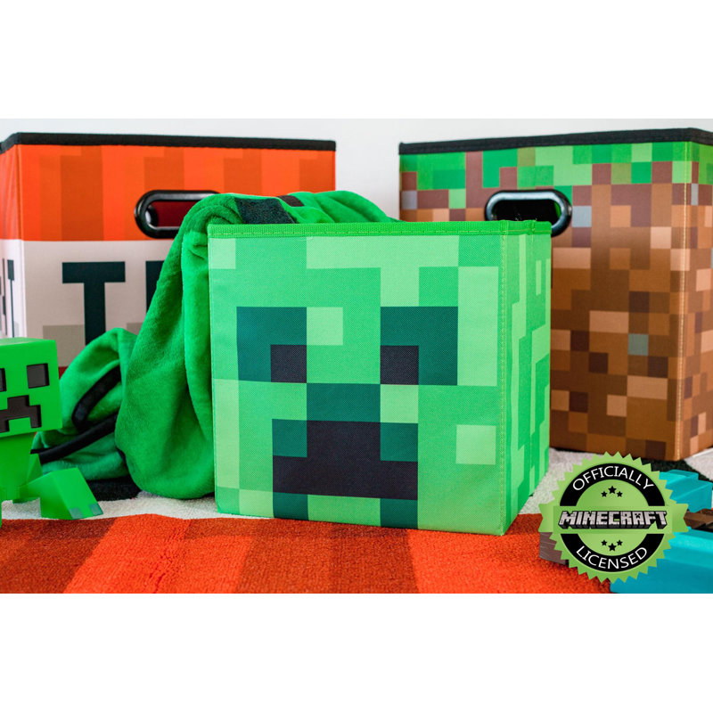 Ukonic Minecraft Creeper Fabric Cube | Wayfair