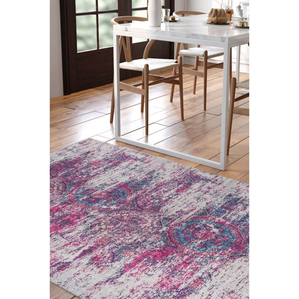 Williston Forge Farson Abstract Purple/Grey Area Rug | Wayfair.co.uk