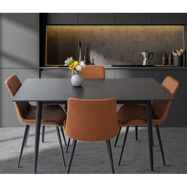 Corrigan Studio® Modern Elegant Kitchen Table And Chairs (Set Of 4 ...