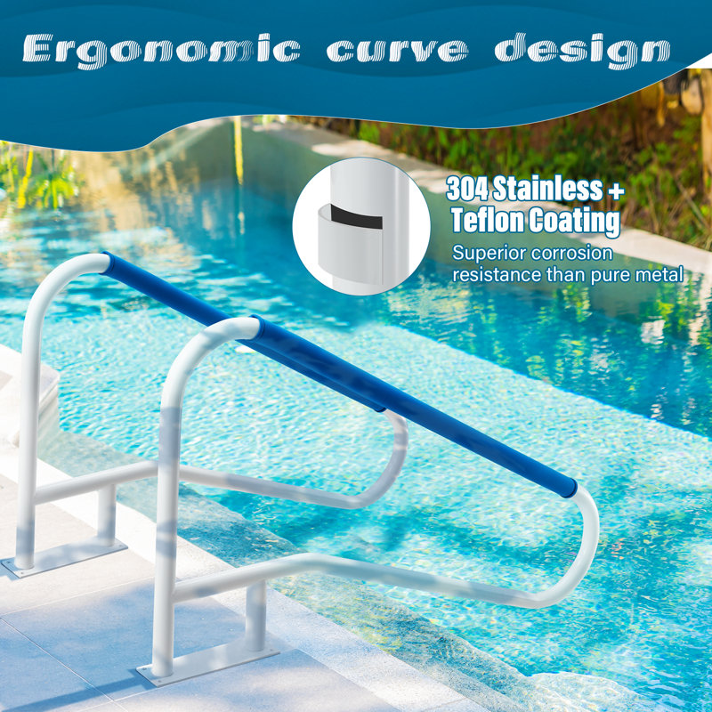 EROMMY 304 Stainless Steel Pool Handrail | Wayfair