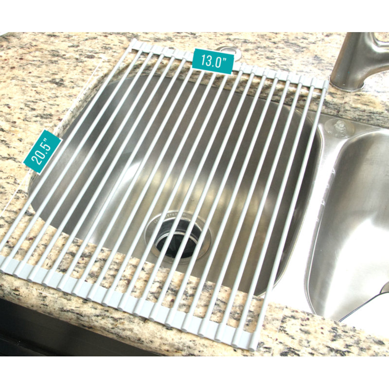 True & Tidy Roll-Up Stainless Steel Drain Tray & Reviews | Wayfair