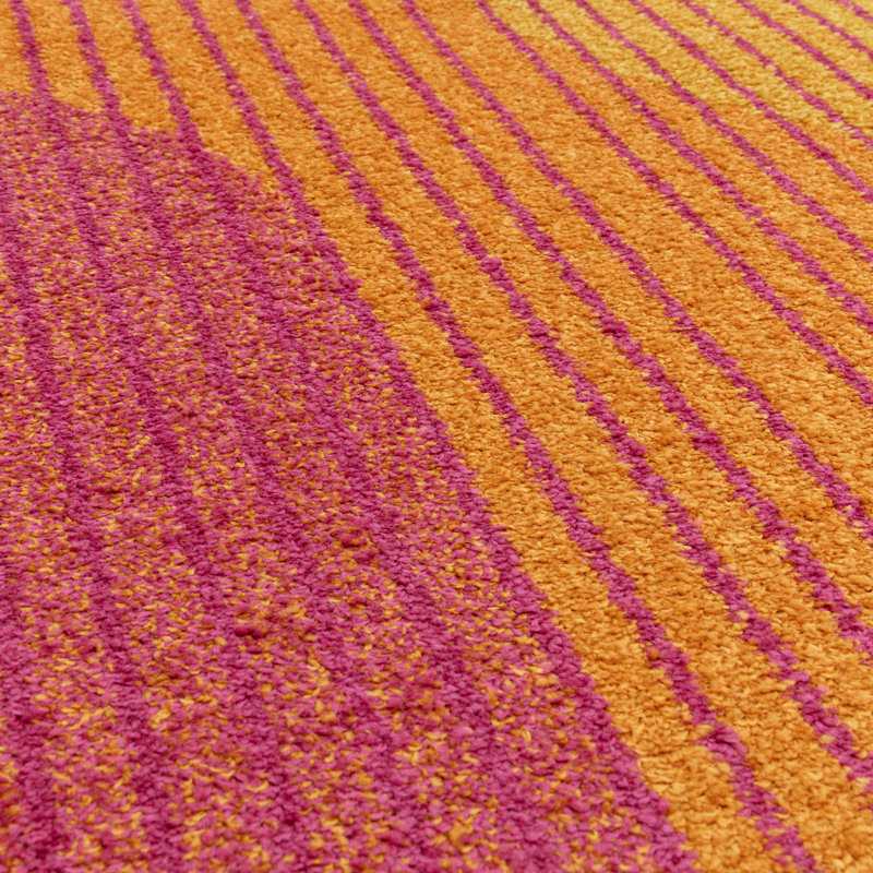 Ivy Bronx Muse Orange Retro Area Rug & Reviews | Wayfair.co.uk