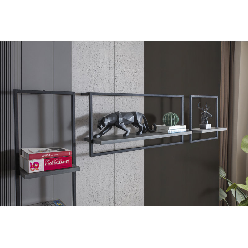 MoveModern Libra Three Piece Modern Floating Shelf Set & Reviews | Wayfair